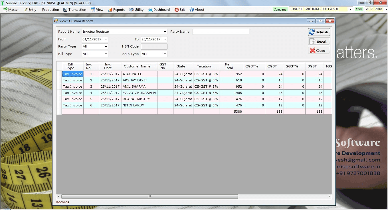 Sunrise Tailoring Software - Pricing, Reviews, Alternatives and ... Sunrise Tailoring Software - Pricing, Reviews, Alternatives and ...