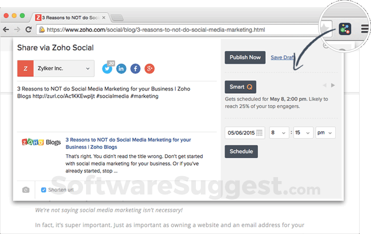 Zoho Social Pricing, Reviews, & Features in 2022