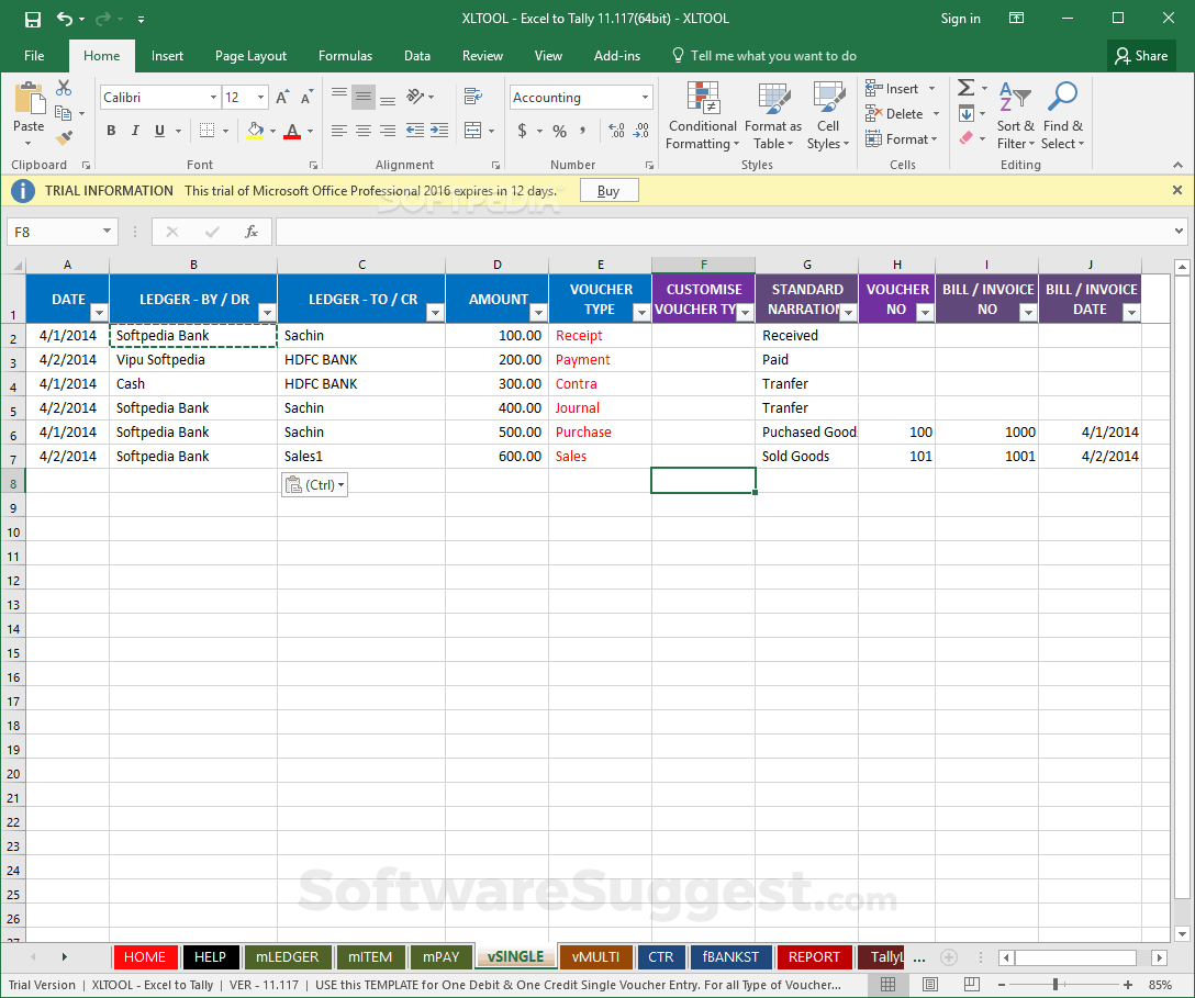 XLTOOL - Excel to Tally Software Pricing, Features & Reviews 2022 - Free Demo