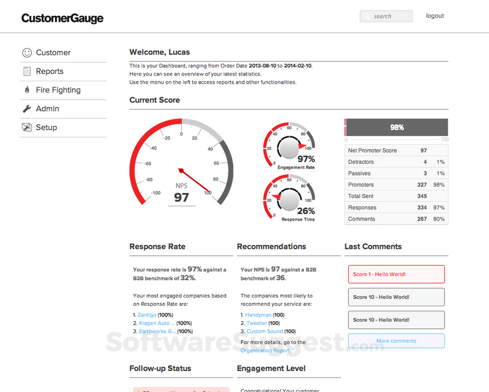 CustomerGauge Pricing, Features & Reviews 2022 - Free Demo