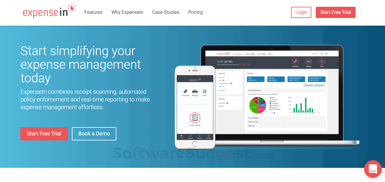 ExpenseIn Pricing, Features & Reviews 2022 - Free Demo