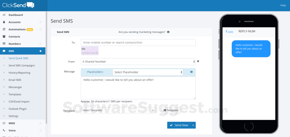ClickSend Pricing, Features & Reviews 2021 - Free Demo