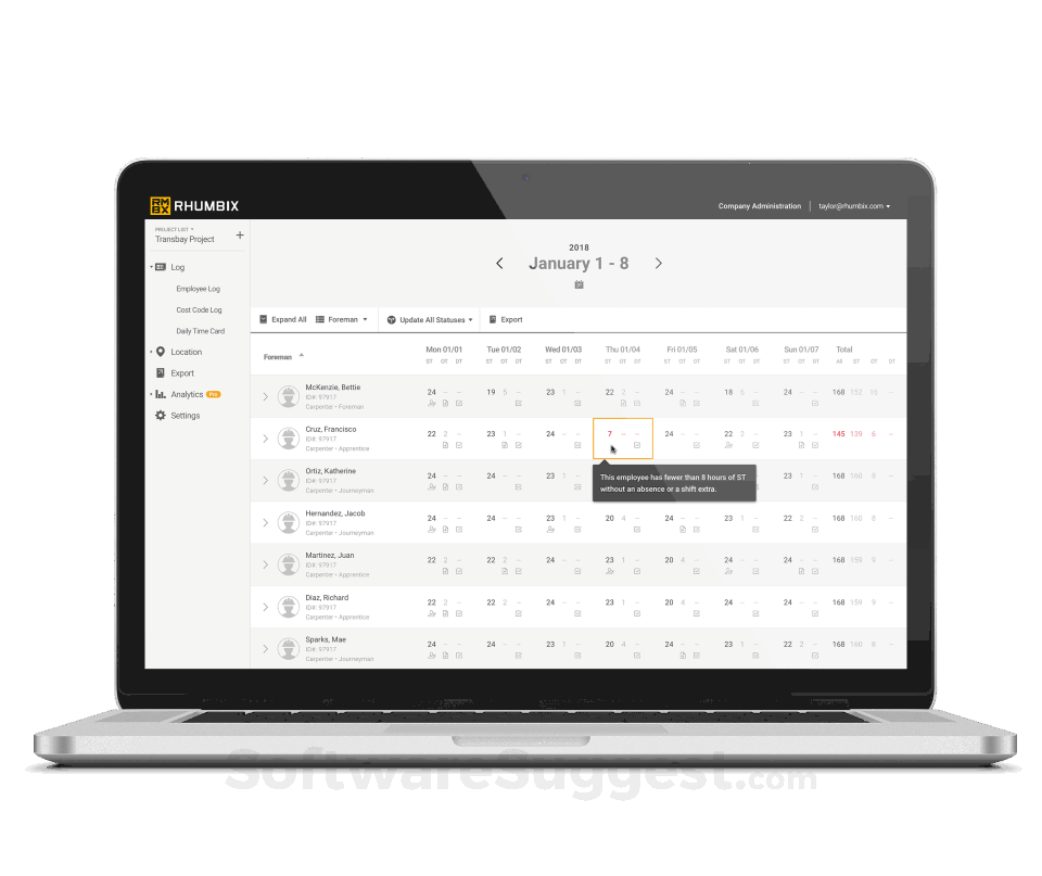 Rhumbix Pricing, Features & Reviews 2021 - Free Demo