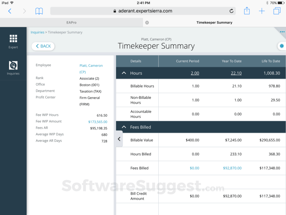 Aderant Pricing, Reviews, & Features in 2022