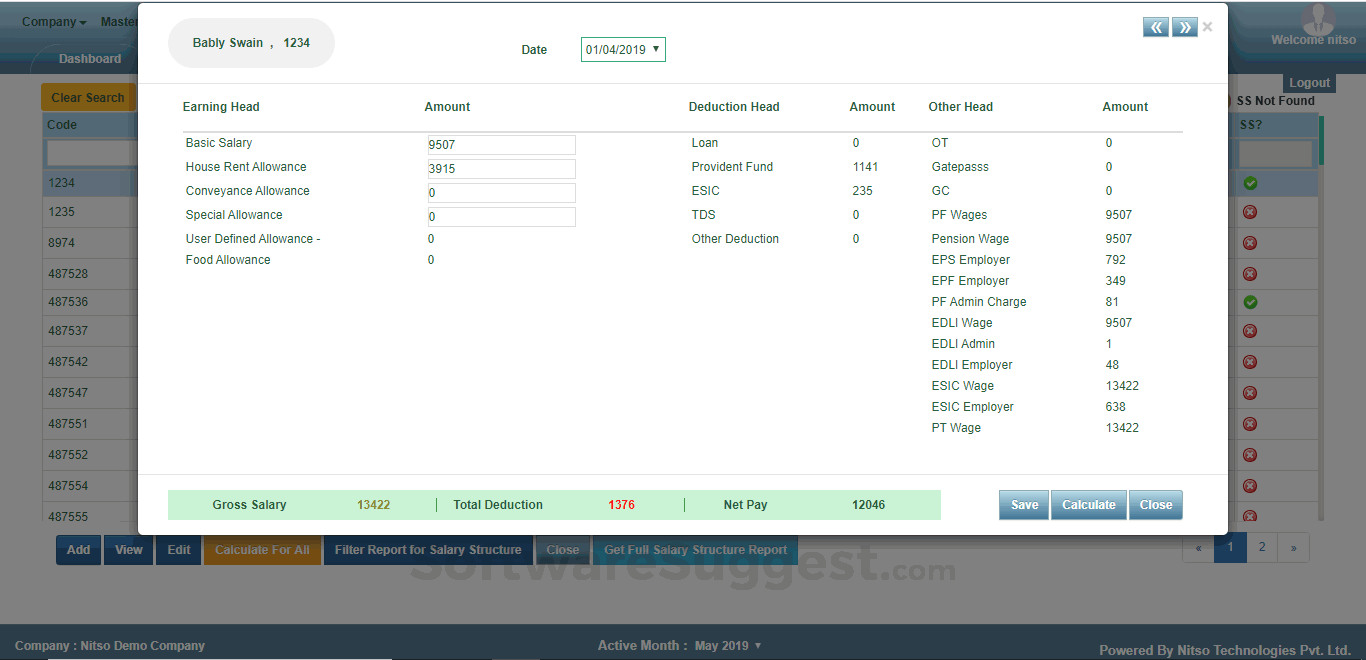 Nitso HRMS Pricing, Features & Reviews 2020 - Free Demo