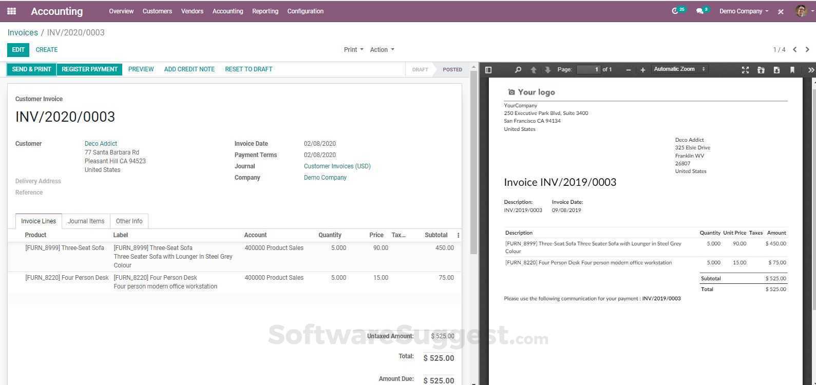 Odoo Accounting Pricing, Features & Reviews 2022 - Free Demo