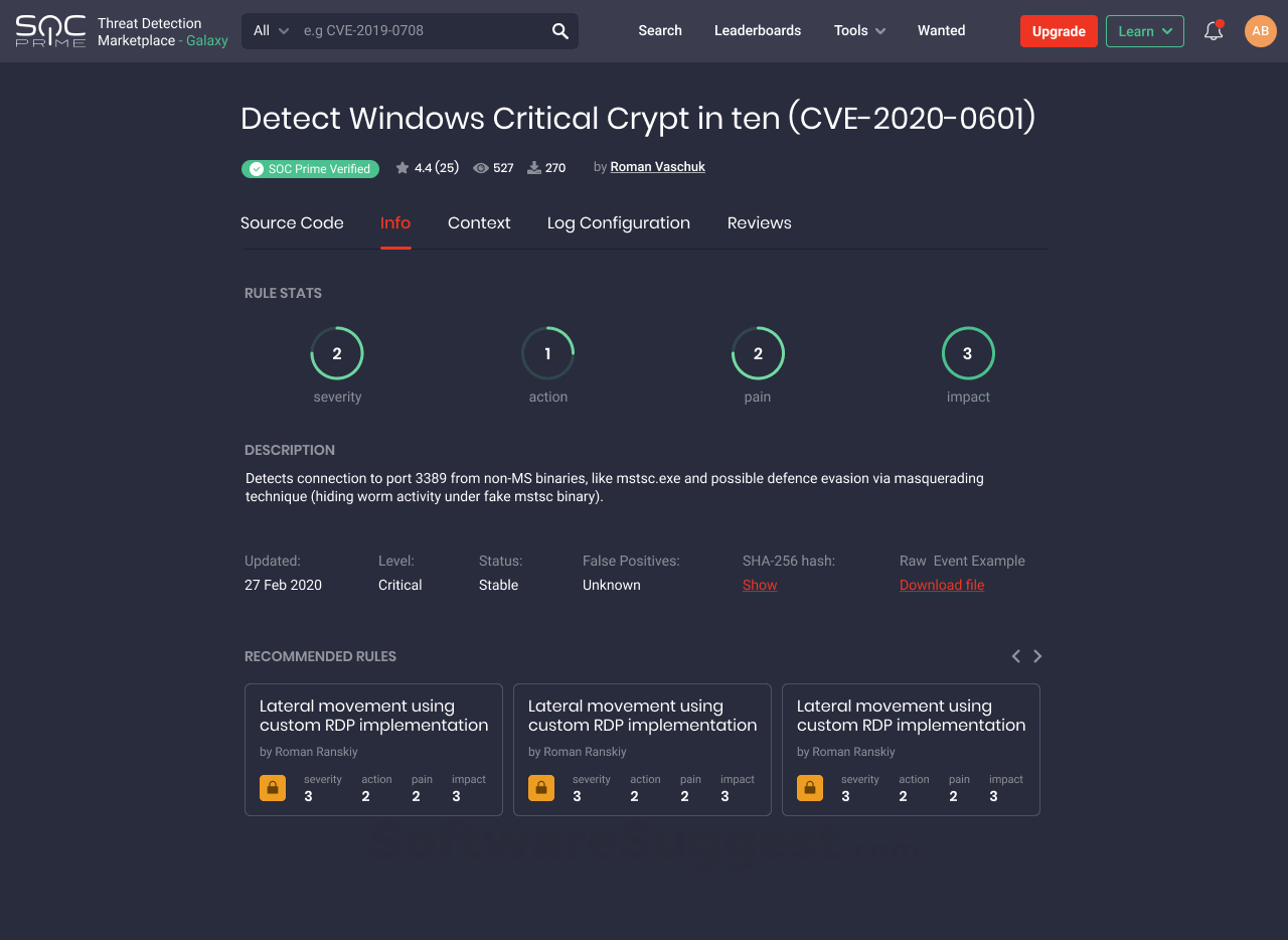 SOC Prime Threat Detection Marketplace Pricing, Reviews, & Features in 2022