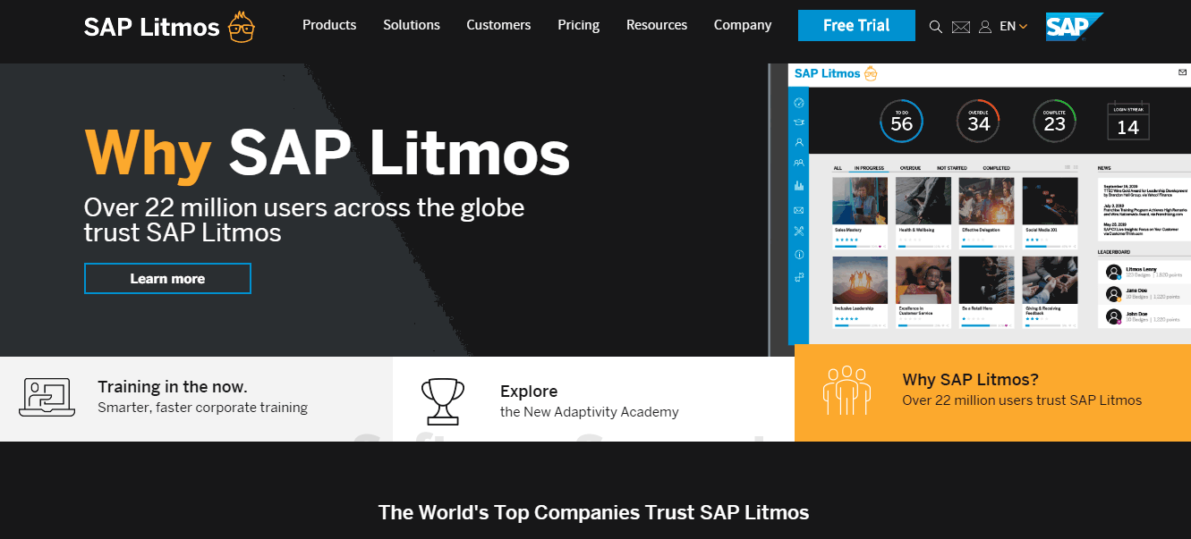 SAP Litmos Pricing, Reviews, & Features in 2022