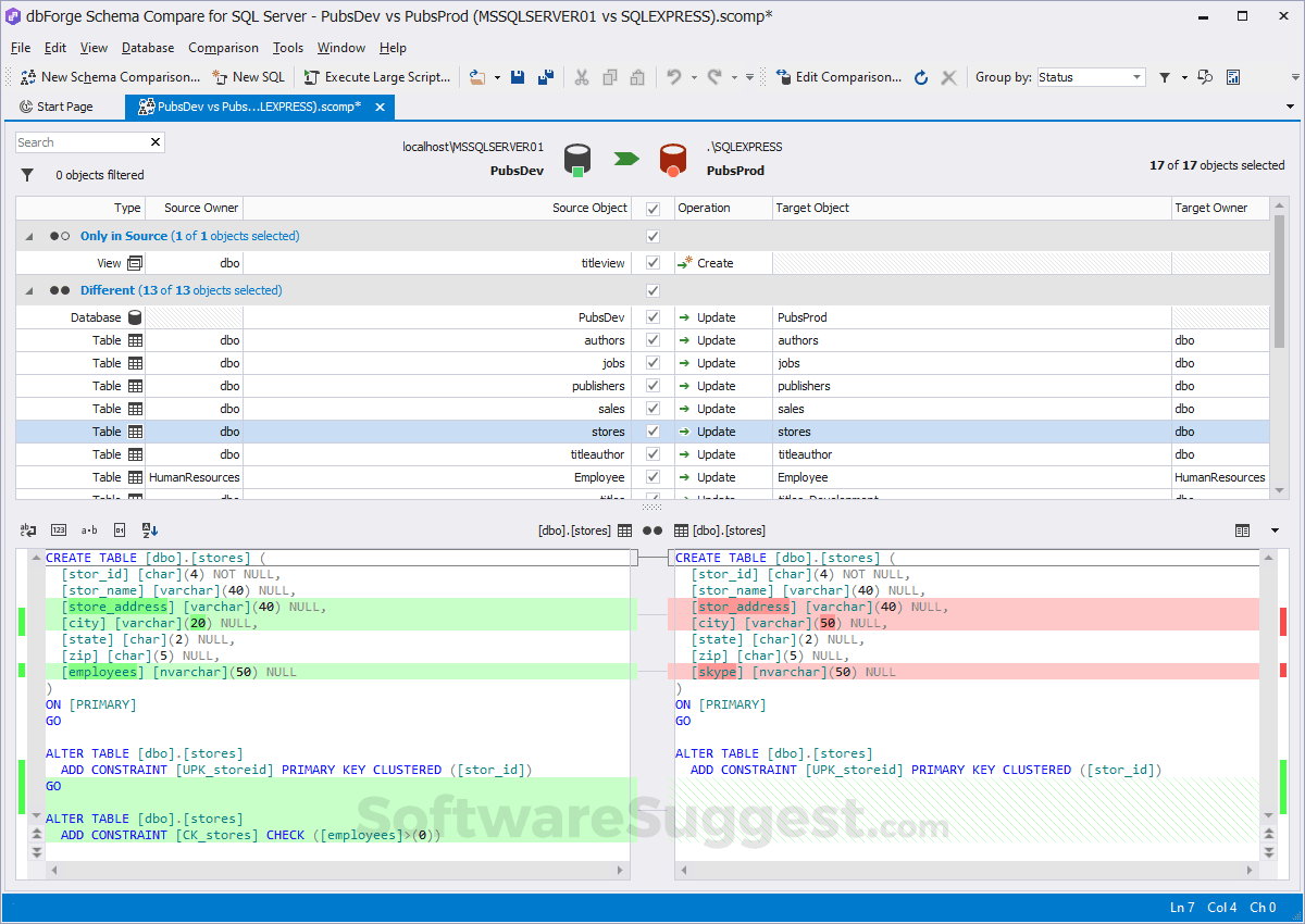 dbForge Schema Compare for SQL Server Pricing, Features & Reviews 2021 ...