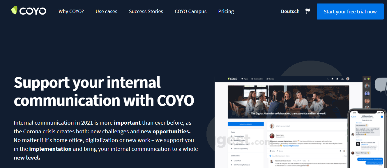 COYO Pricing, Features & Reviews 2022 - Free Demo