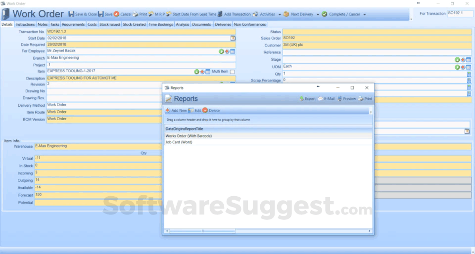 E-Max ERP Pricing, Features & Reviews 2022 - Free Demo