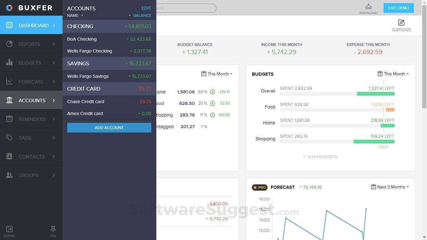Buxfer Pricing, Features & Reviews 2022 - Free Demo