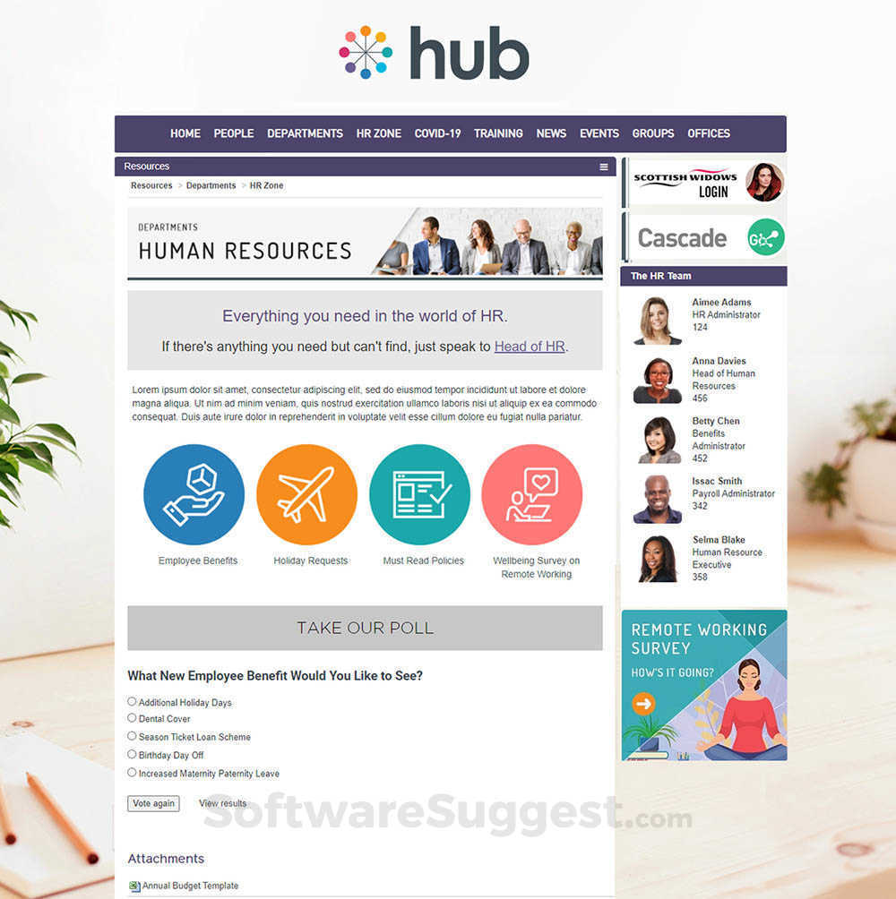 Hub Intranet Pricing, Features, Reviews with Pros and Cons