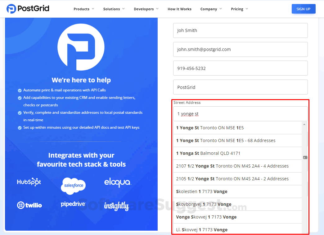 PostGrid Address Verification Pricing, Features & Reviews 2022 - Free Demo