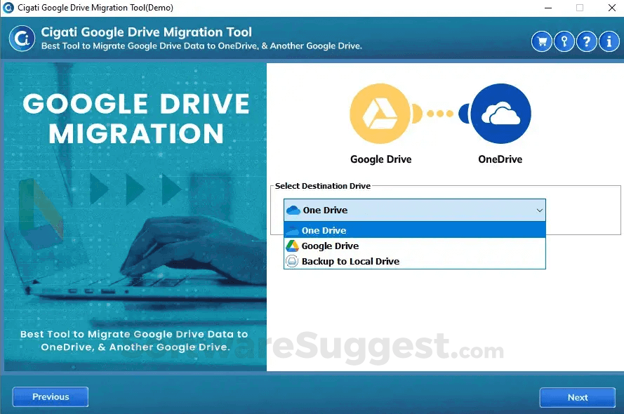 Migrate CloudData Google Drive to OneDrive Migration Pricing, Features, and Reviews in 2023