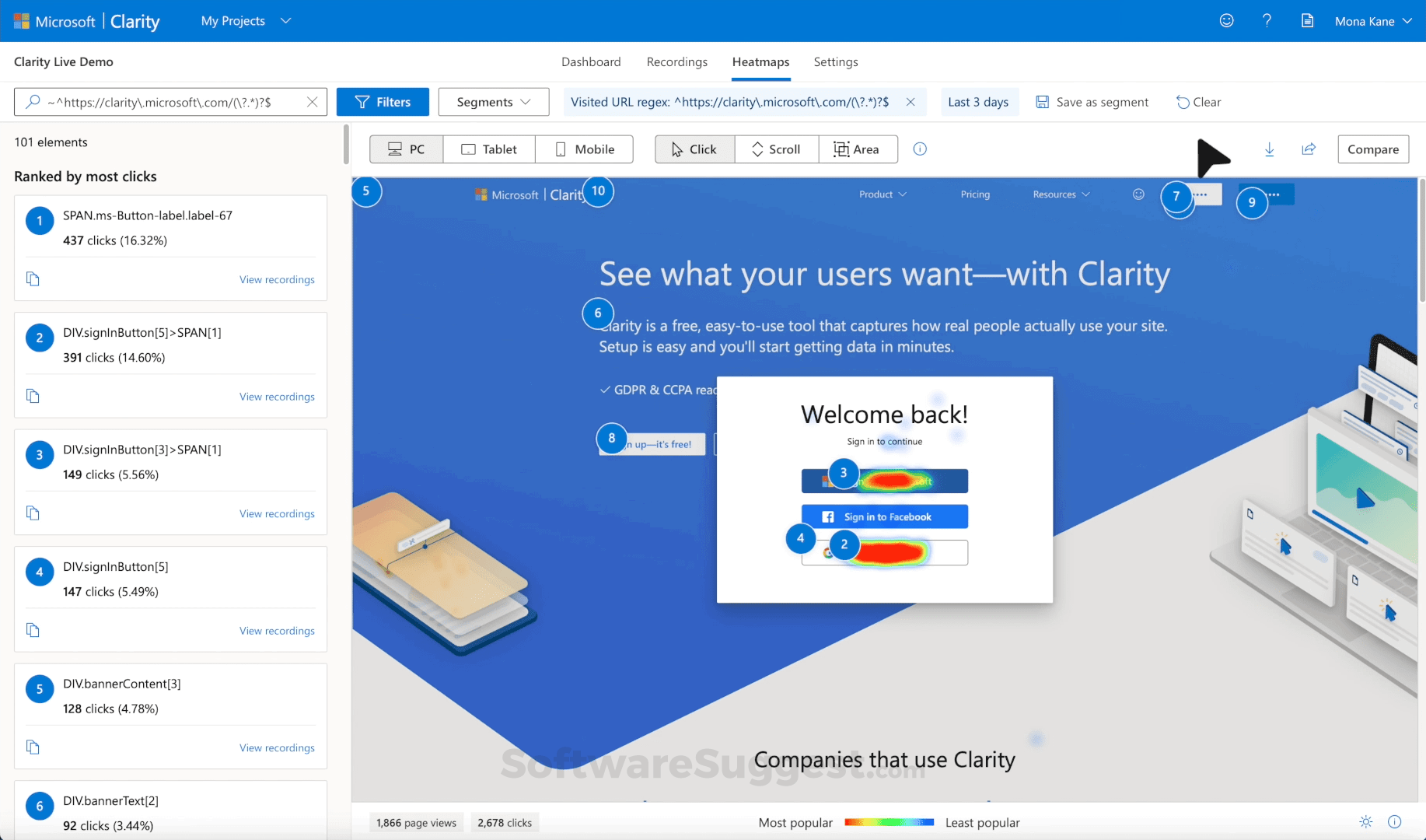 Microsoft Clarity - Pricing, Features, & Reviews in 2023