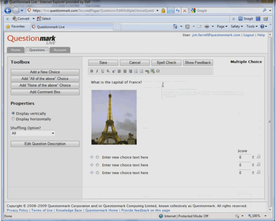 Questionmark - Pricing, Reviews, Alternatives and Competitor in 2019