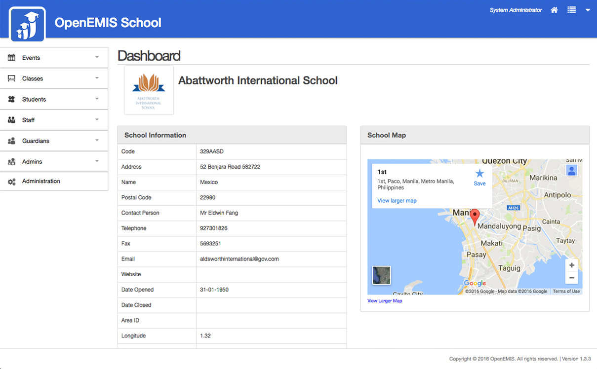 Openemis School Openemis