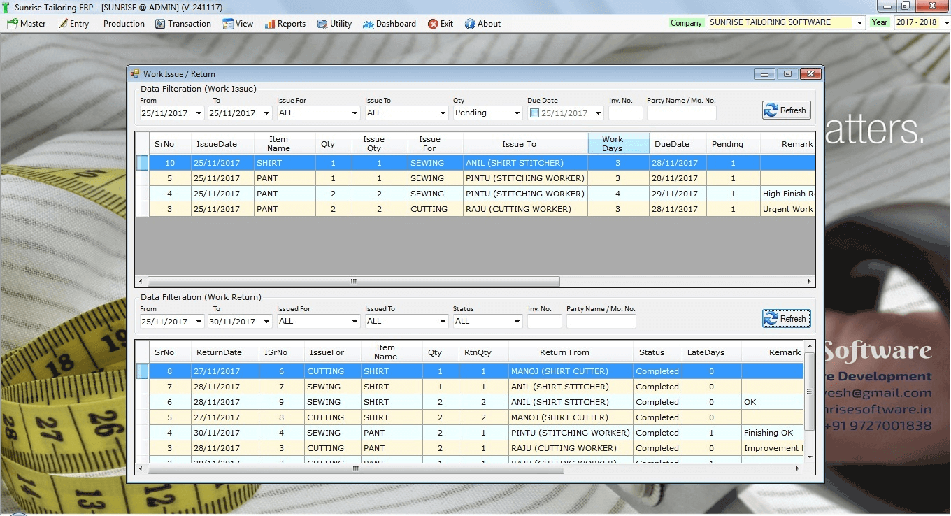 Sunrise Tailoring Software - Pricing, Reviews, Alternatives and ... Sunrise Tailoring Software - Pricing, Reviews, Alternatives and ...