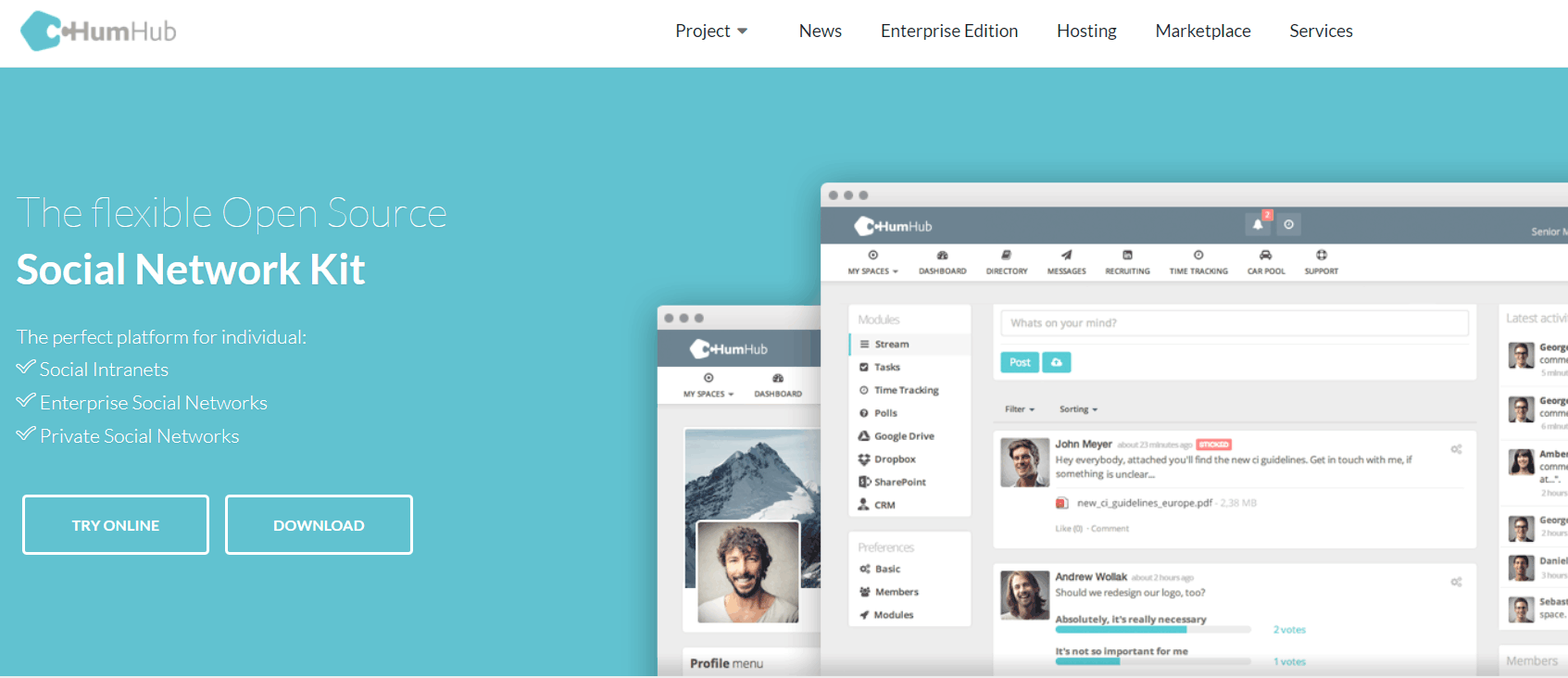 HumHub - Pricing, Reviews, Alternatives and Competitor in 2019
